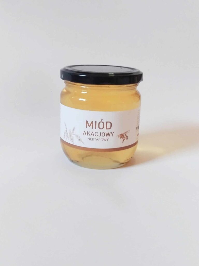 Miód Akacjowy 0,55kg🍯 - Mniam Pasieka - Miód w Krakowie